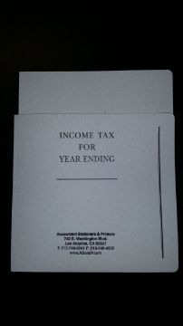 ACCOUNTANTS STATIONERS & PRINTERS. Cut-A-Way Tax Covers